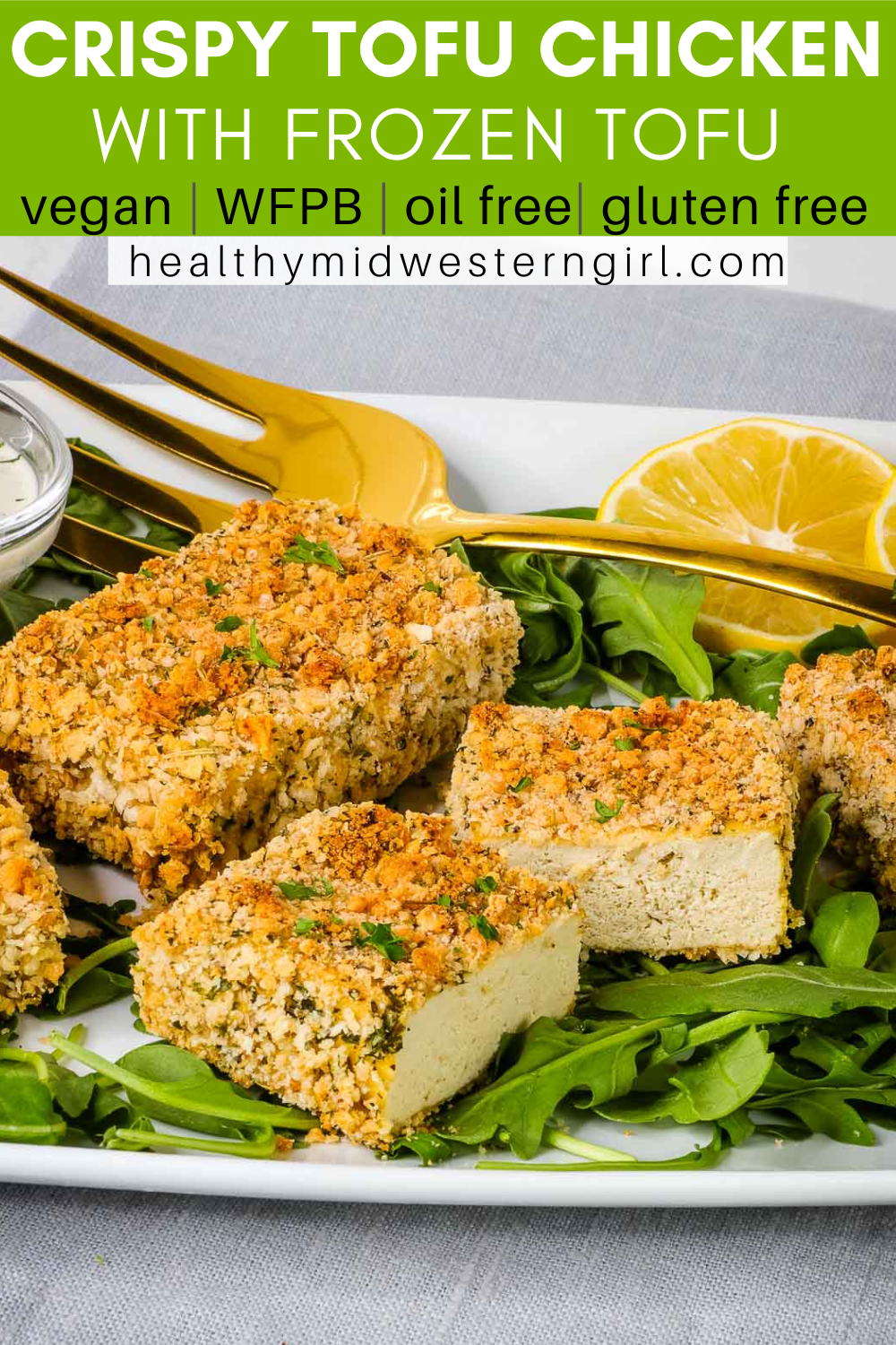Crispy Tofu Chicken Breasts [Vegan] • Healthy Midwestern Girl